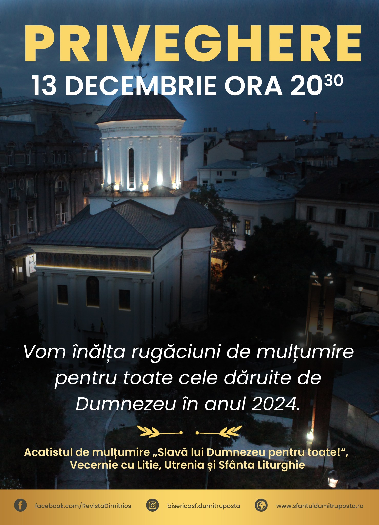 Biserica Sfântul Dumitru-Poștă – Paraclis Universitar